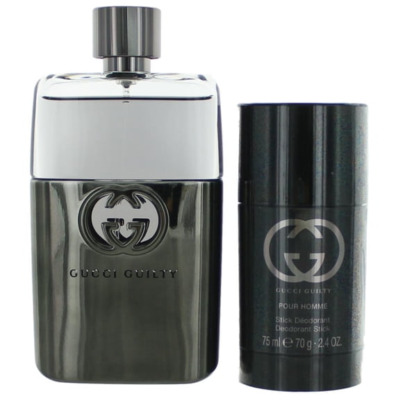 Gucci Guilty 2P Gift Set for Men, EDT 3.0 oz + Deodorant 2.4 oz ...
