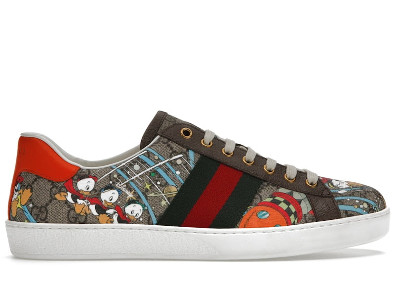 Gucci Men's Ace x Disney Huey, Dewey, Louie Print Shoes, from StockX ...
