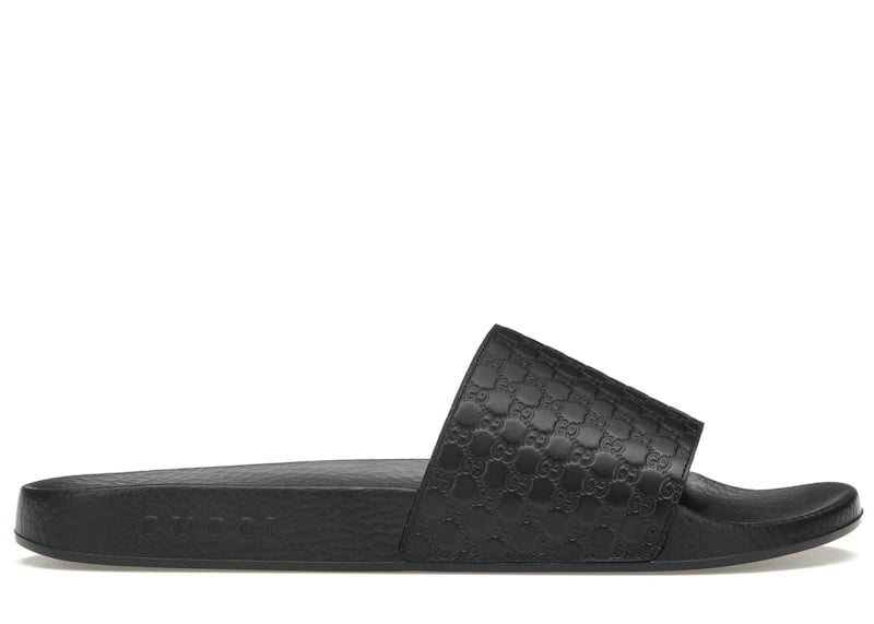 Gucci Men's Microguccissima Slide Black Sandals, from StockX - Walmart.com
