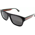 Gucci Polarized Grey Rectangular Men's Sunglasses GG0341S 002 - Walmart.com