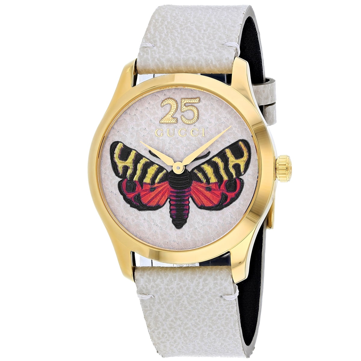 Gucci Women's G-Timeless Beige Dial Watch - YA1264062A - Walmart.com