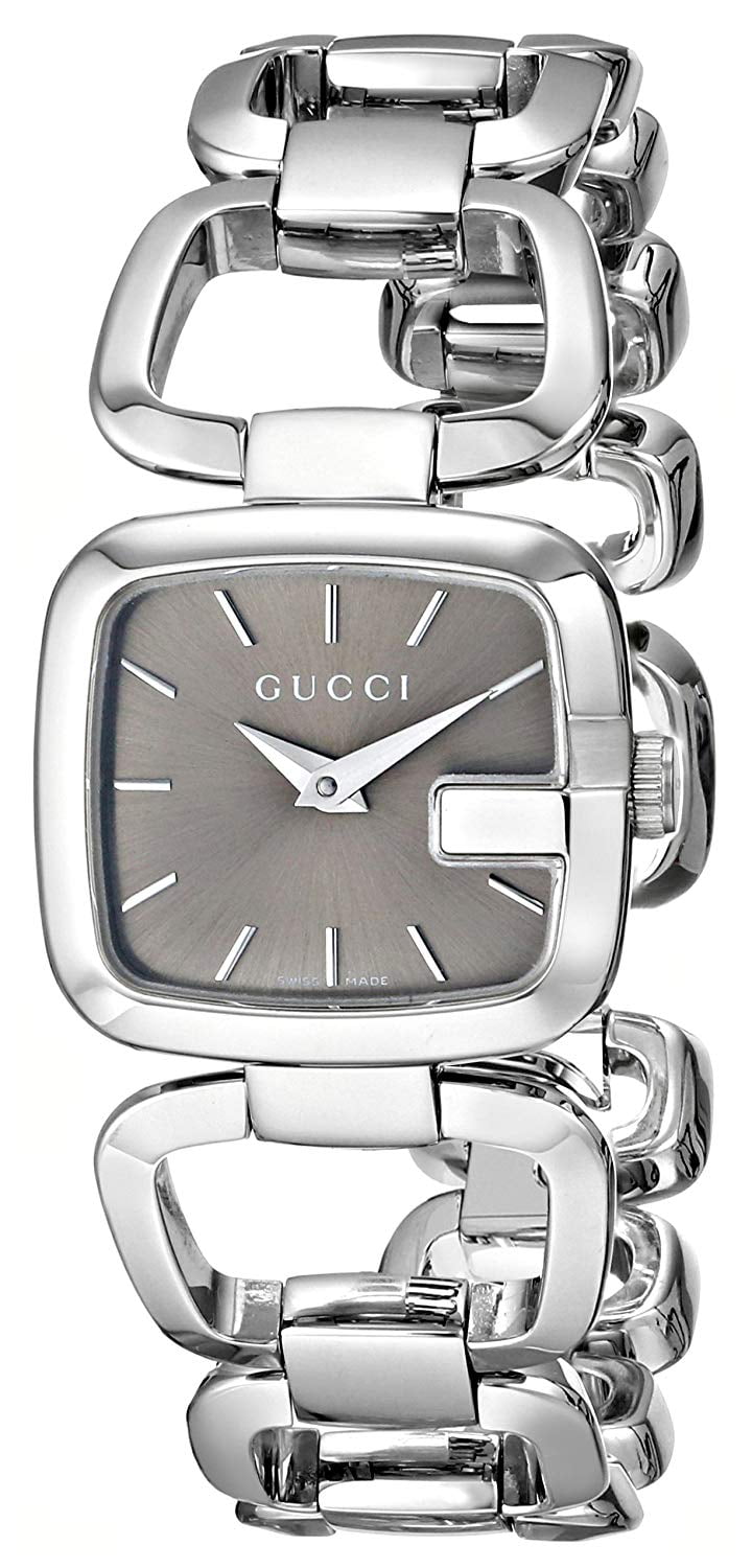 Gucci Women's YA125507 'G-' Small Stainless Steel Bracelet Watch ...