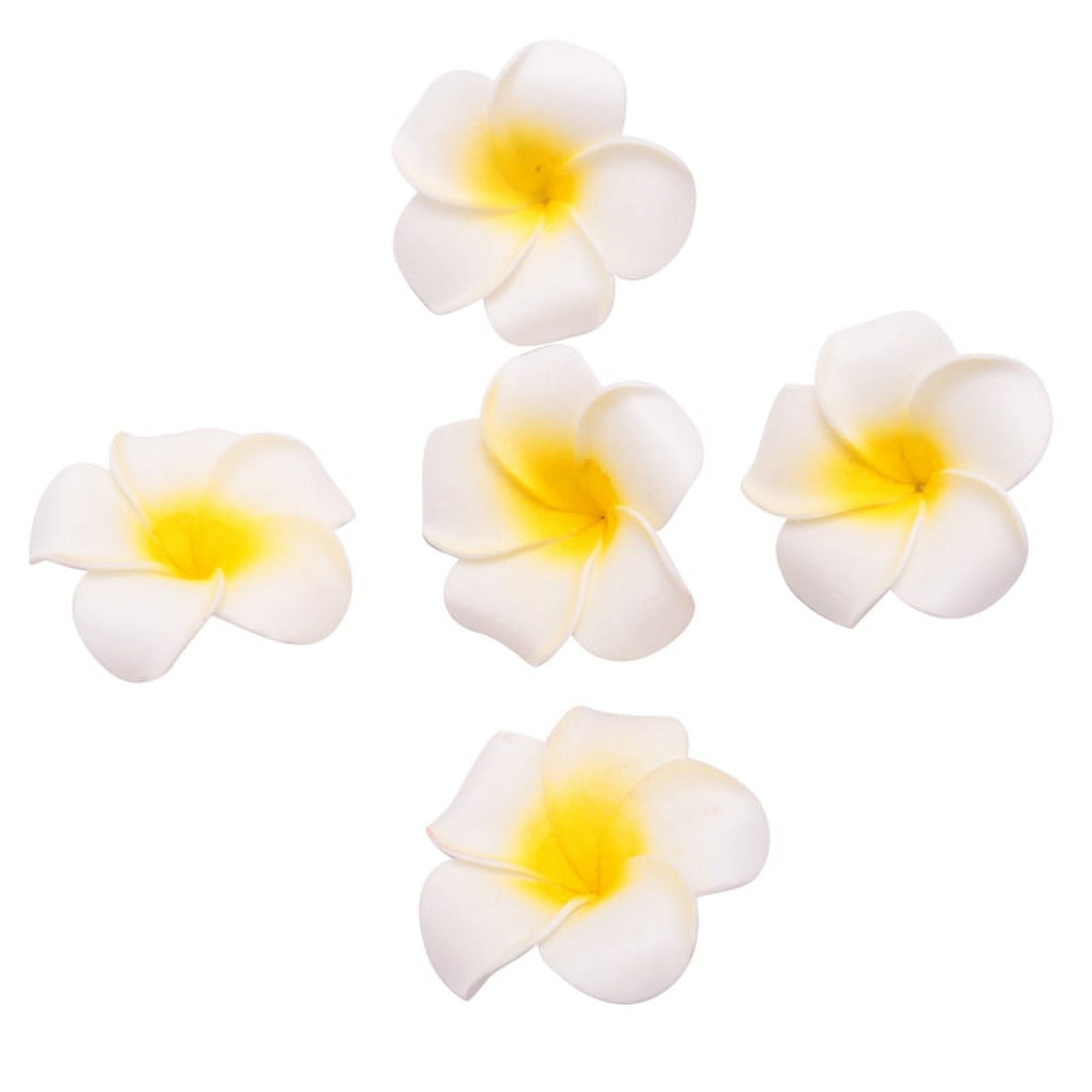Guckmall Artificial Foam Plumeria Flower Wedding Bouquet (100 Count ...