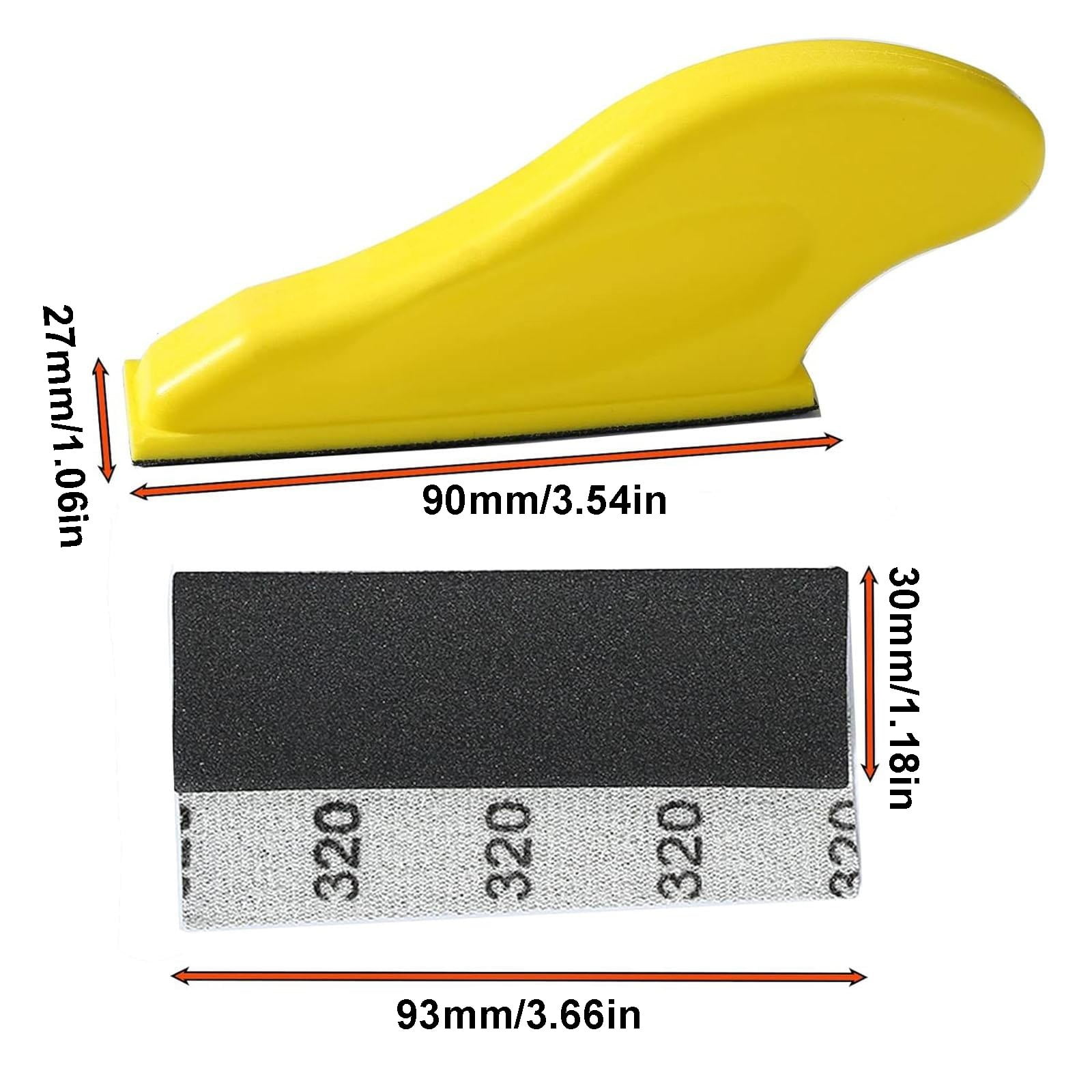 Guczhu 30*93Mm Sandpaper 71 Pieces Set Paper-Sander Detail Finger ...