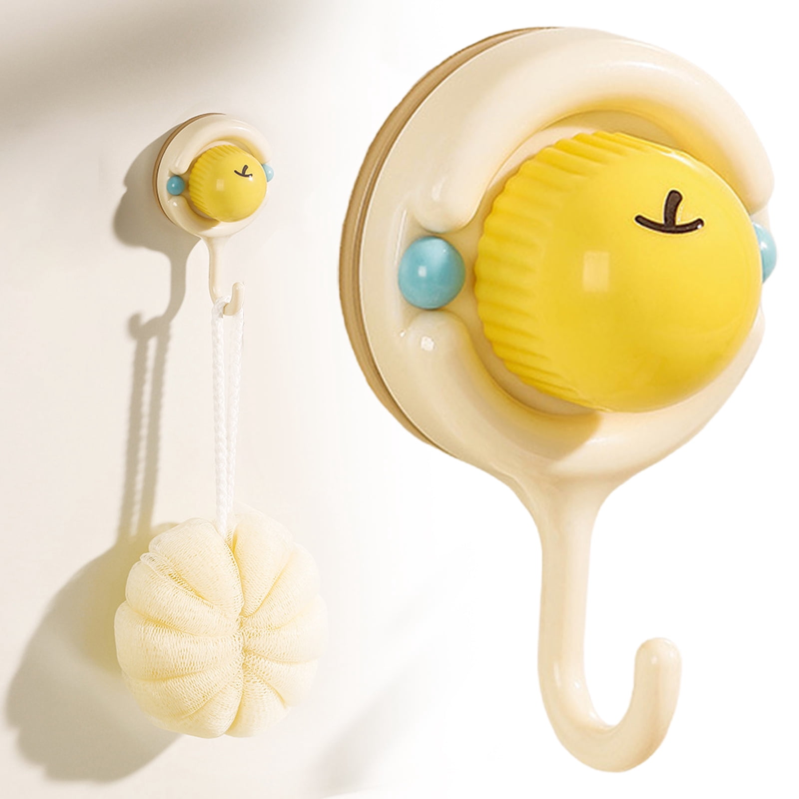 Guczhu Cute Apple Suction Cup Hook, Suction Cup Hook, no Punching, no ...