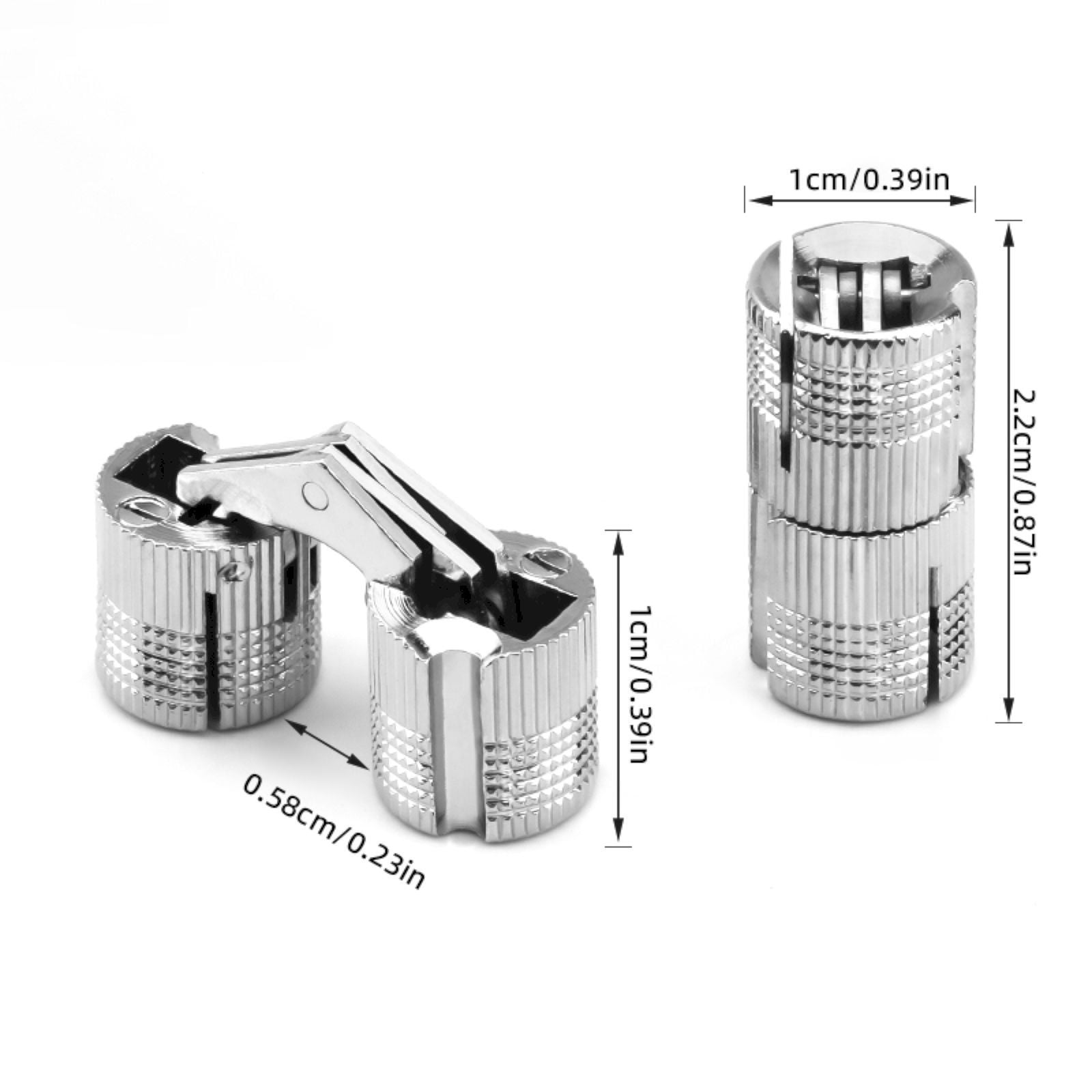 Guczhu One Way Copper Concealed Hinge, 8mm 16mm Brass Barrel Hinges for ...