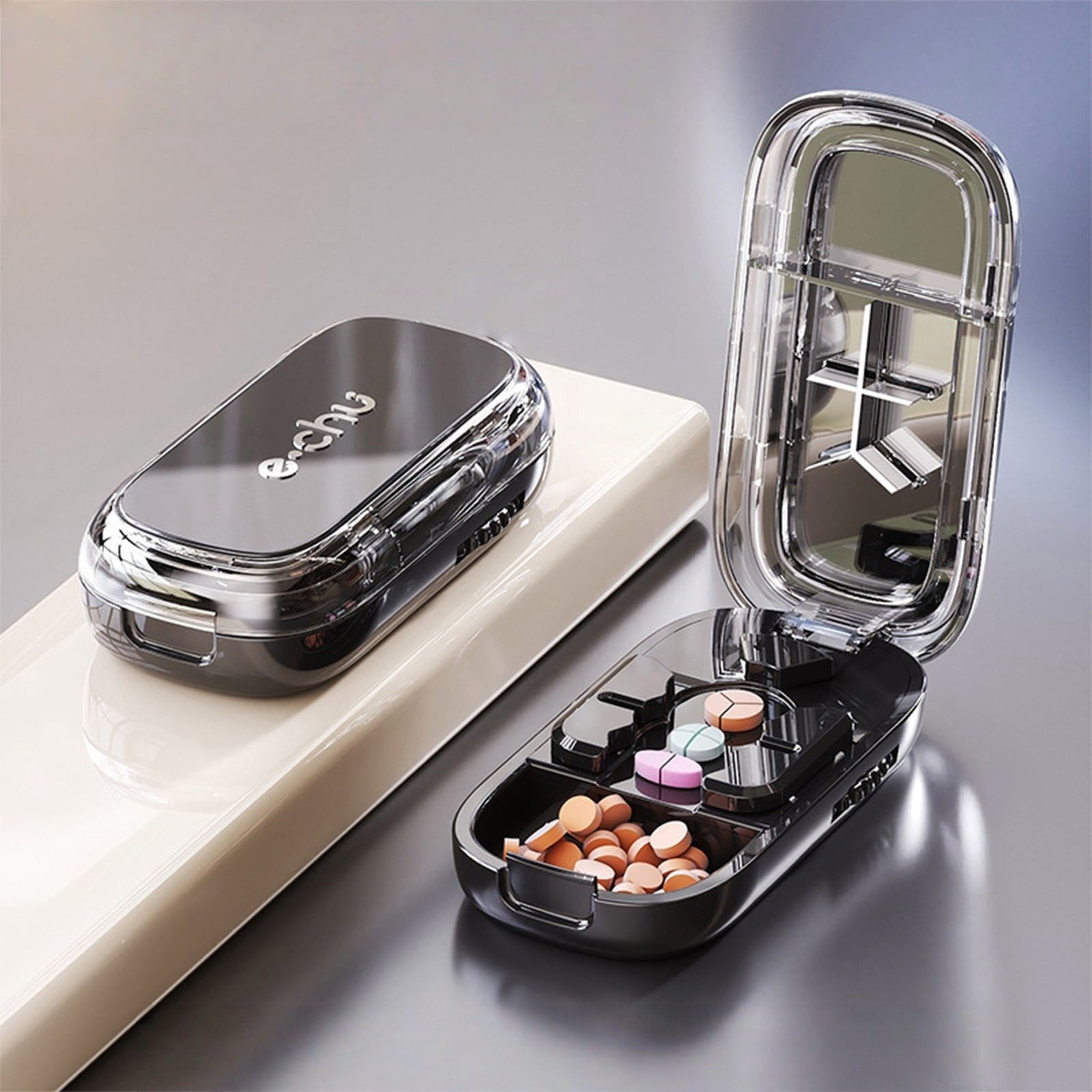Guczhu Pill Cutter and Splitter, Adjustable Medication Pill Splitter ...