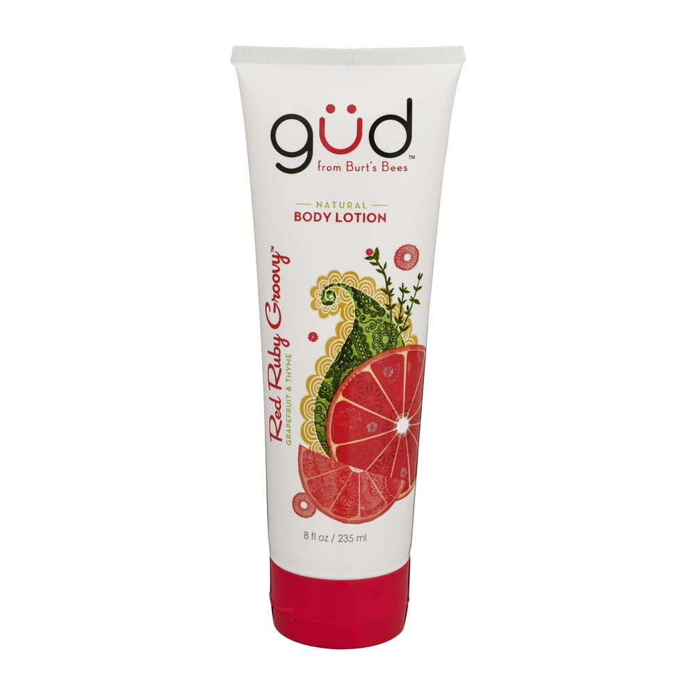 Gud Natural Body Lotion, Red Ruby Groovy Grapefruit & Thyme, 8 fl oz ...
