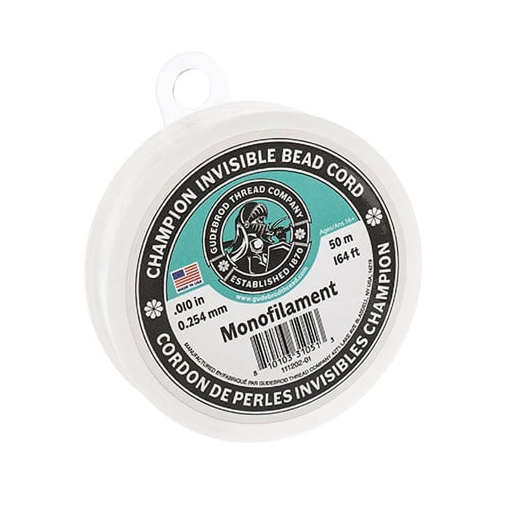 Gudebrod Champion 50m (164ft) 0.25mm Invisible Monofilament Stretch ...