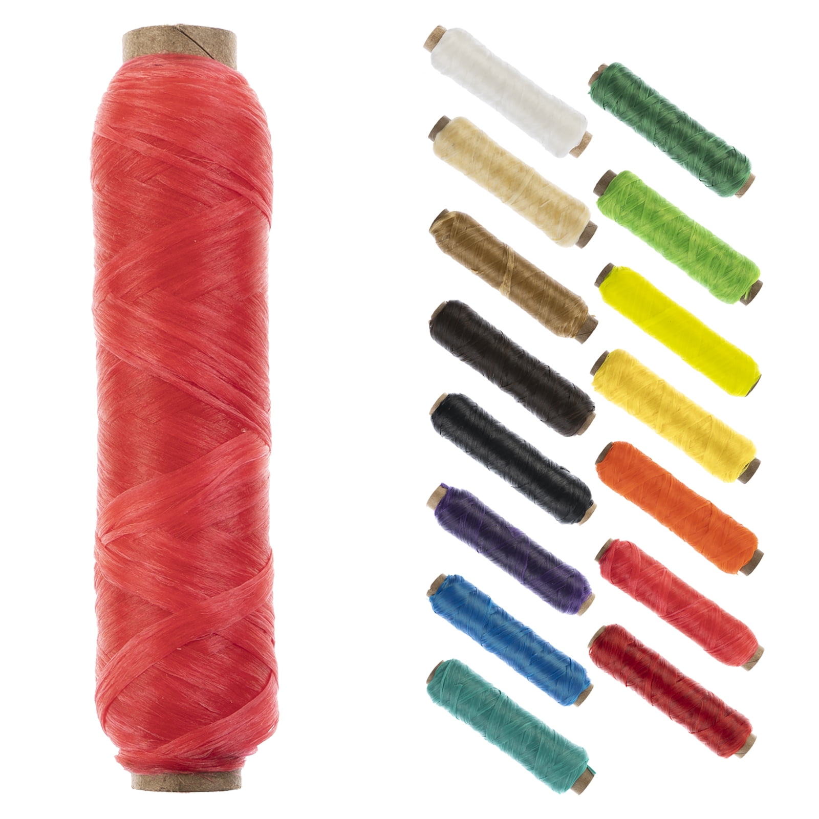 Gudebrod Sinew Bobbin 20 Yards (60 ft) Hot Pink Artificial Sinew Thread ...