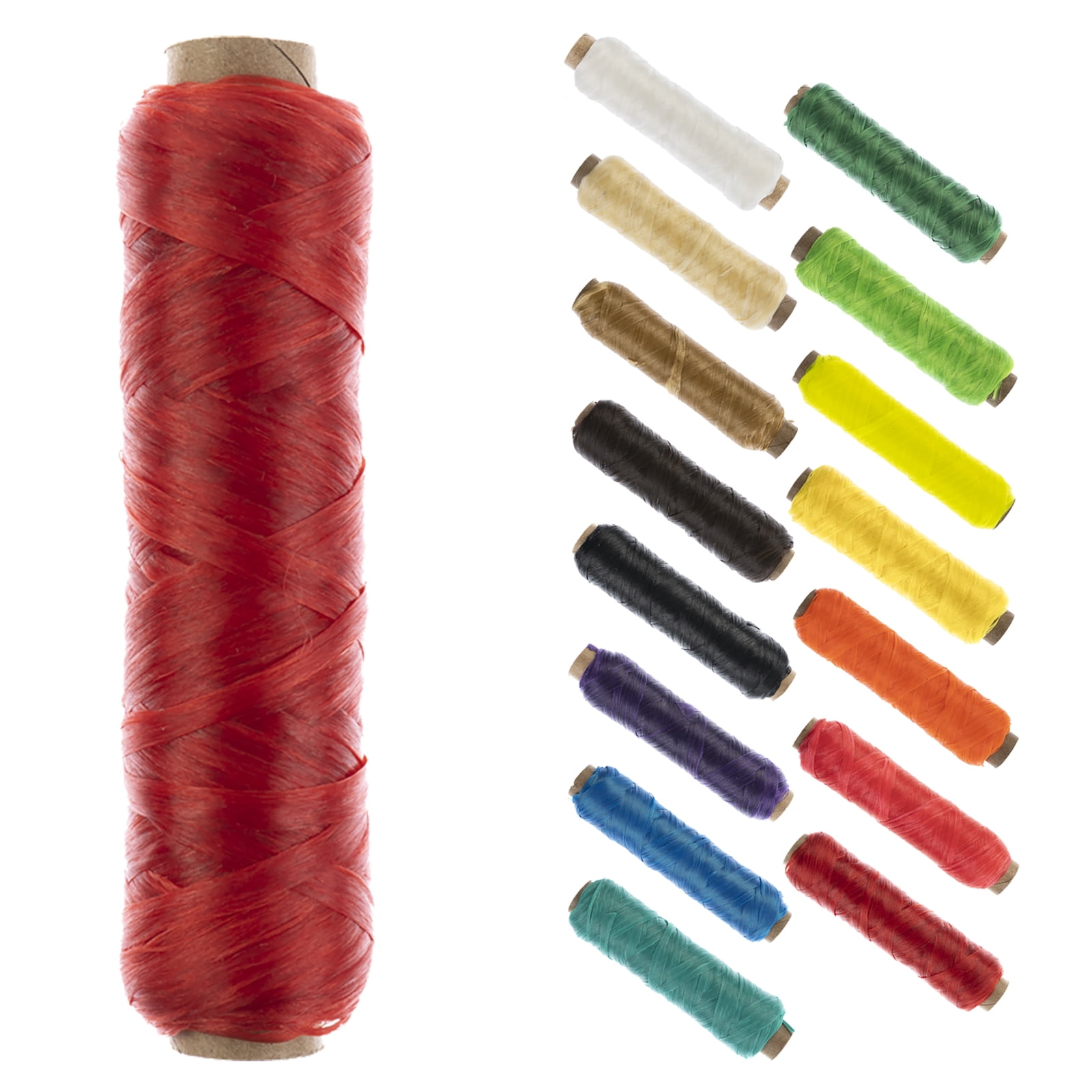 Gudebrod Sinew Bobbin 20 Yards (60 ft) Red Artificial Sinew Thread ...