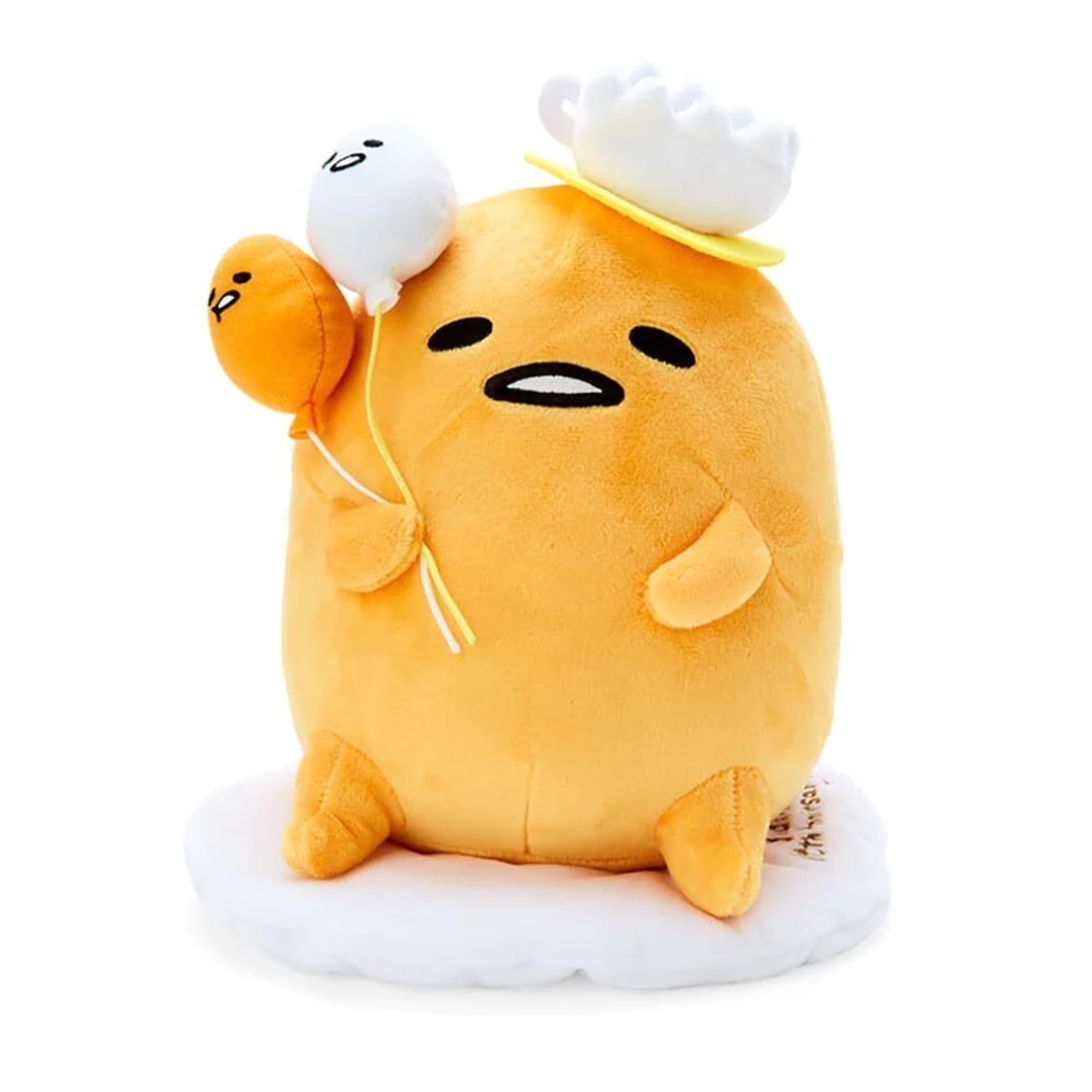 Gudetama 8 The Lazy Egg With Flower Headband Plush Toy From The Hello Kitty Collection