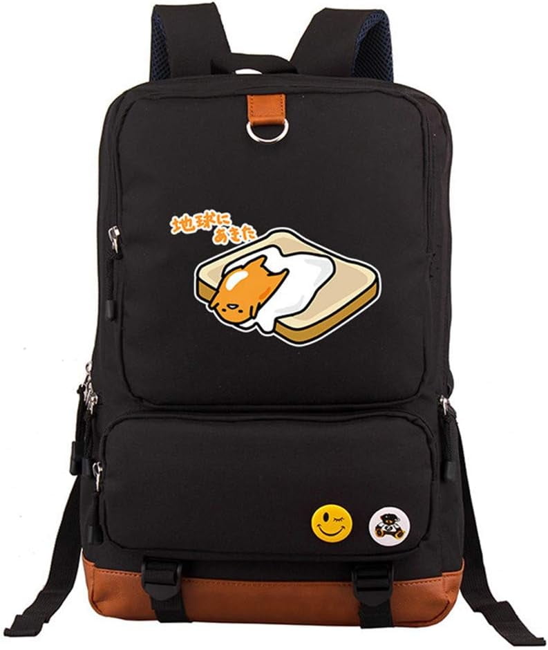 Gudetama Animation Laptop Backpack High School Book Bag College ...
