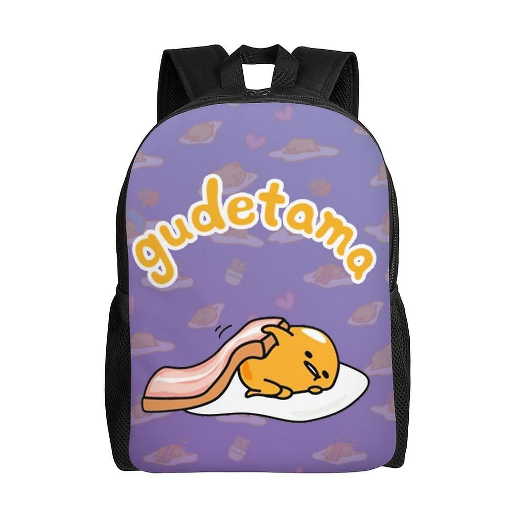 Gudetama Backpack Teenager School Bag Canvas Notebook Backpack Bag ...