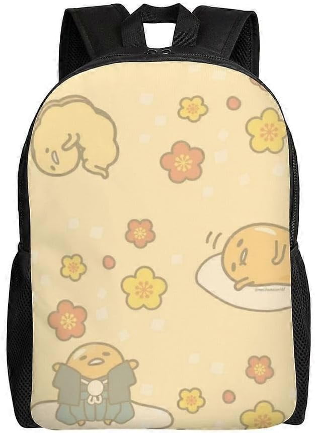 Gudetama Backpack Teenager School Bag Canvas Notebook Backpack Bag ...