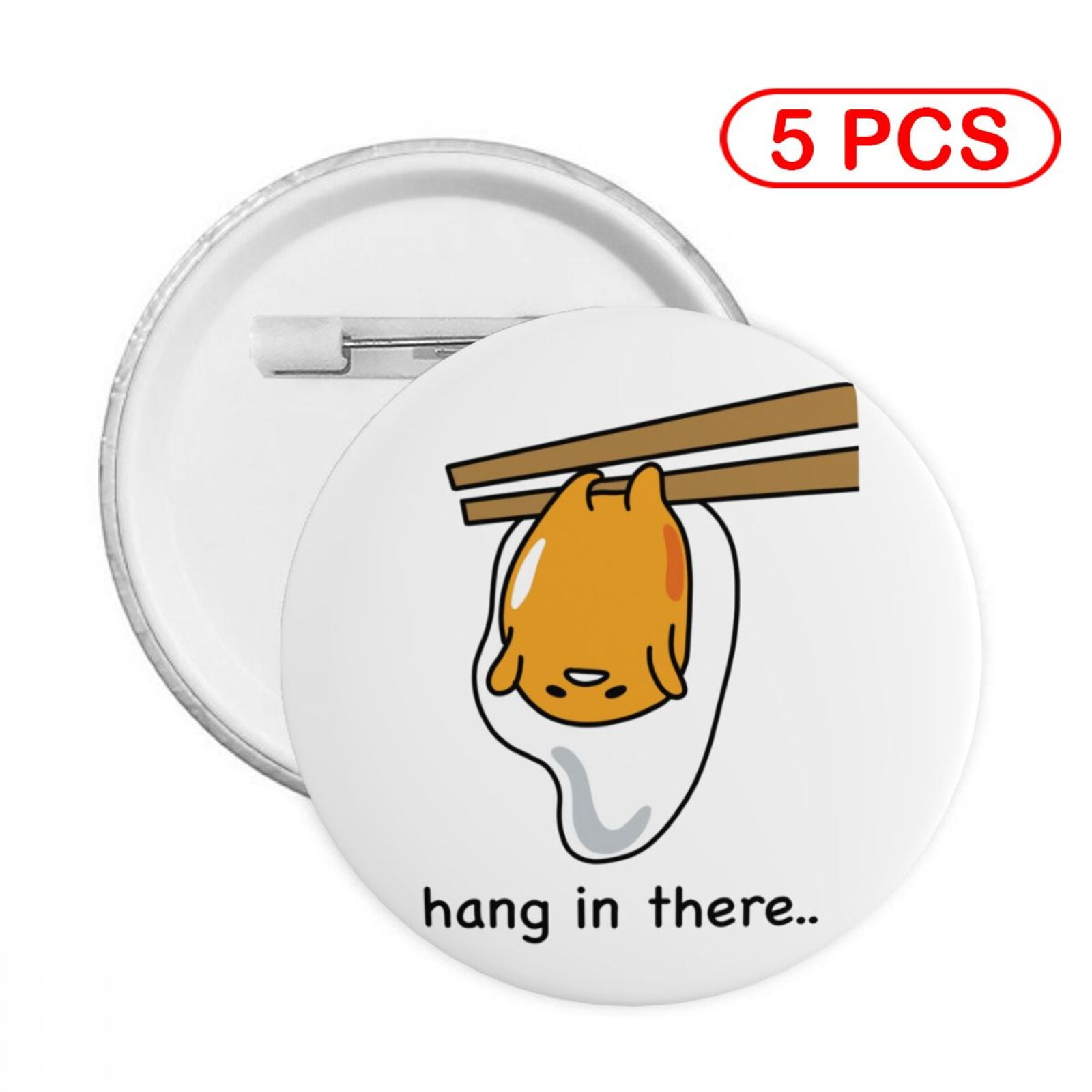 Gudetama Button Pins Buttons Badges Pins For Women Men Round Badges ...