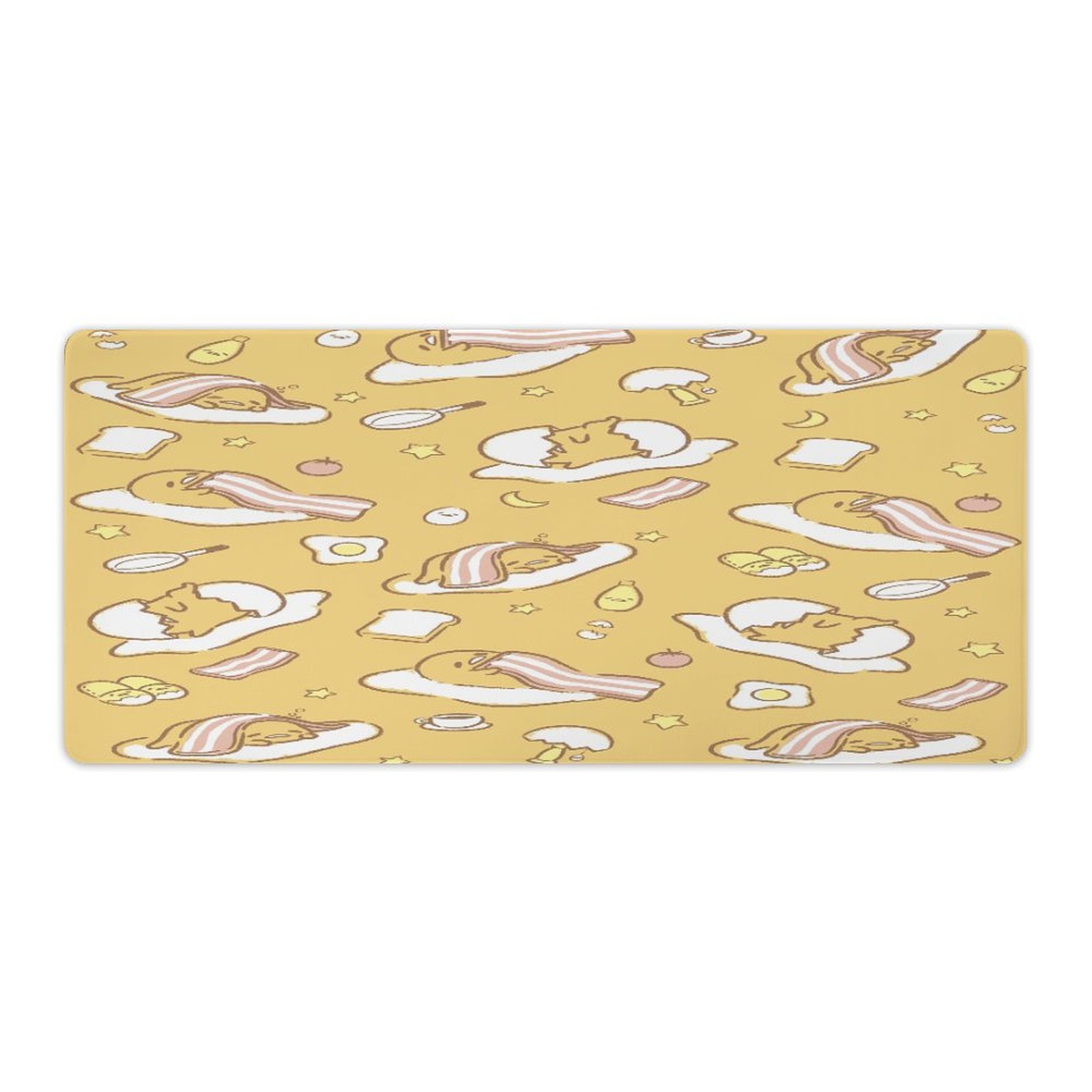 Gudetama Computer Mouse Mat with Anti-Slip Rubber Base Anti-Fray ...