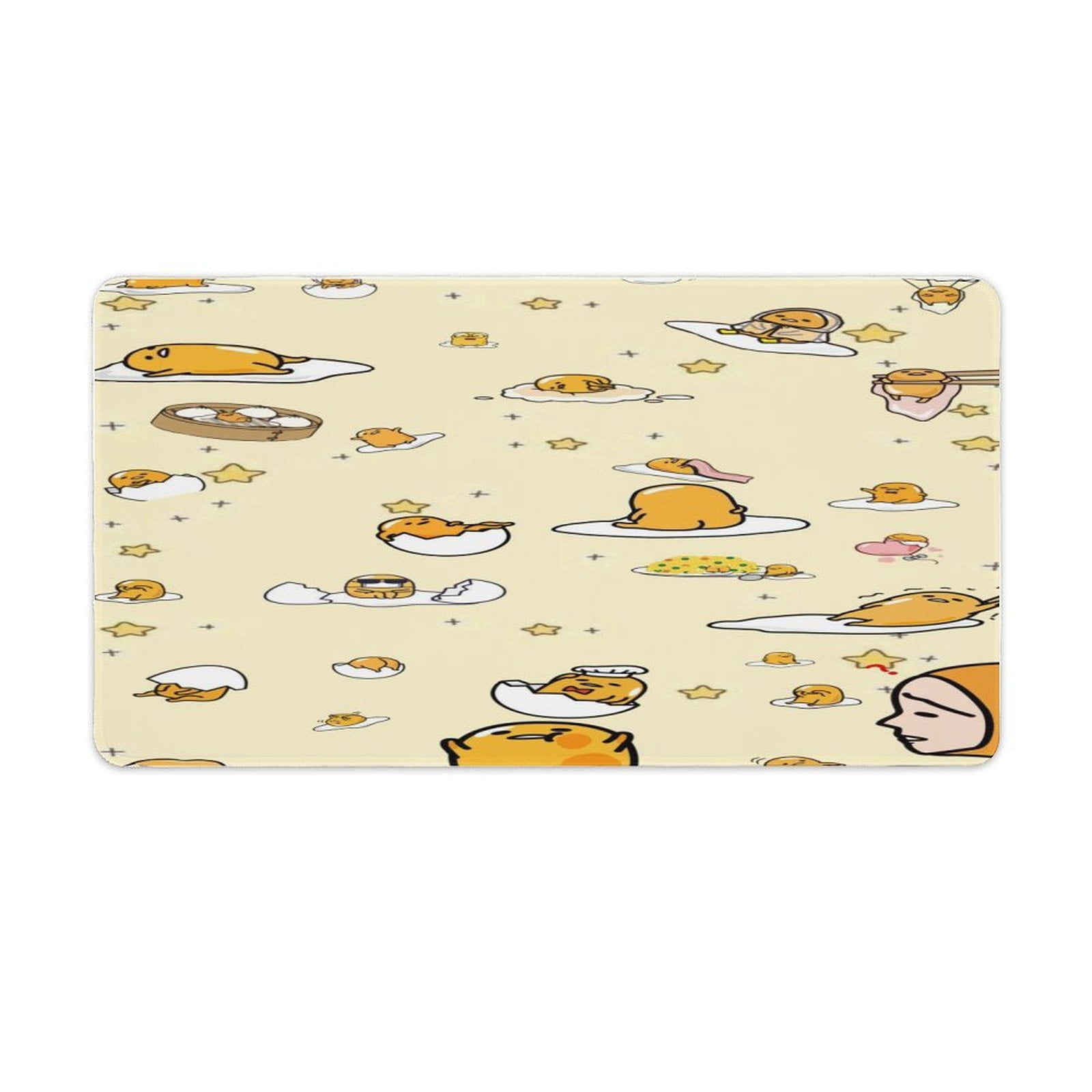 Gudetama Computer Mouse Mat with Anti-Slip Rubber Base Anti-Fray ...