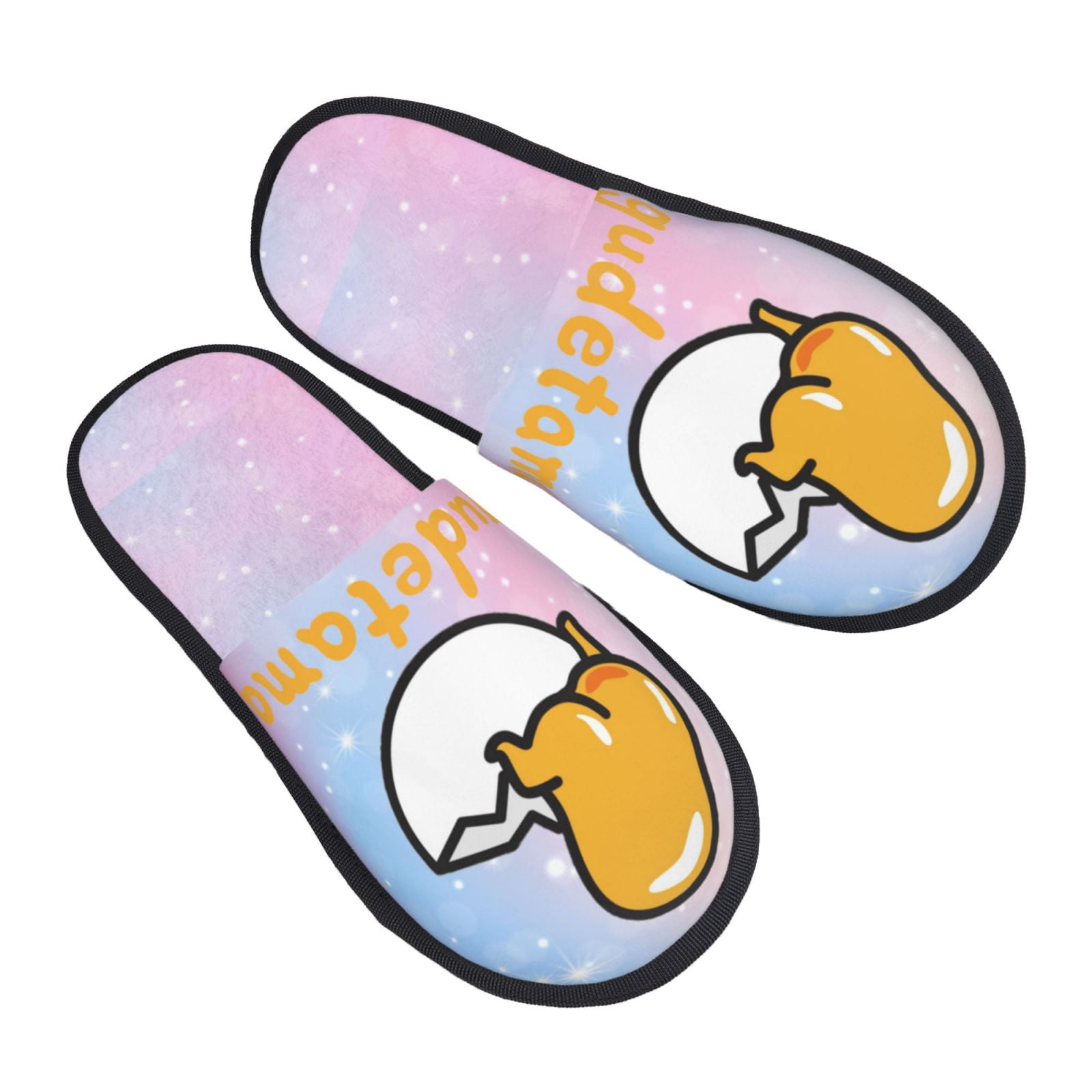 Gudetama Furry Slippers For Men Women Fuzzy House Slippers Winter Anti ...