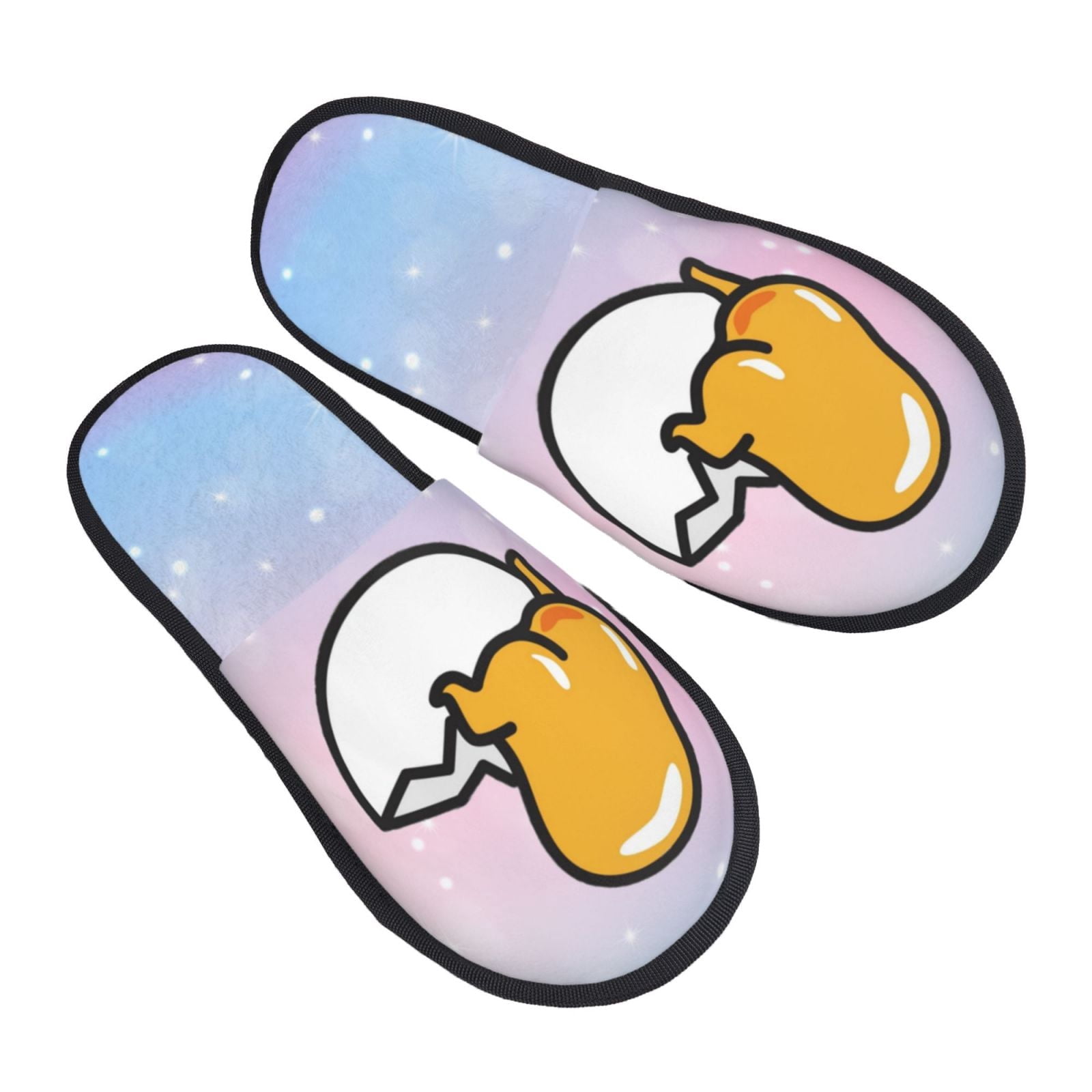 Gudetama Furry Slippers For Men Women Fuzzy House Slippers Winter Anti ...