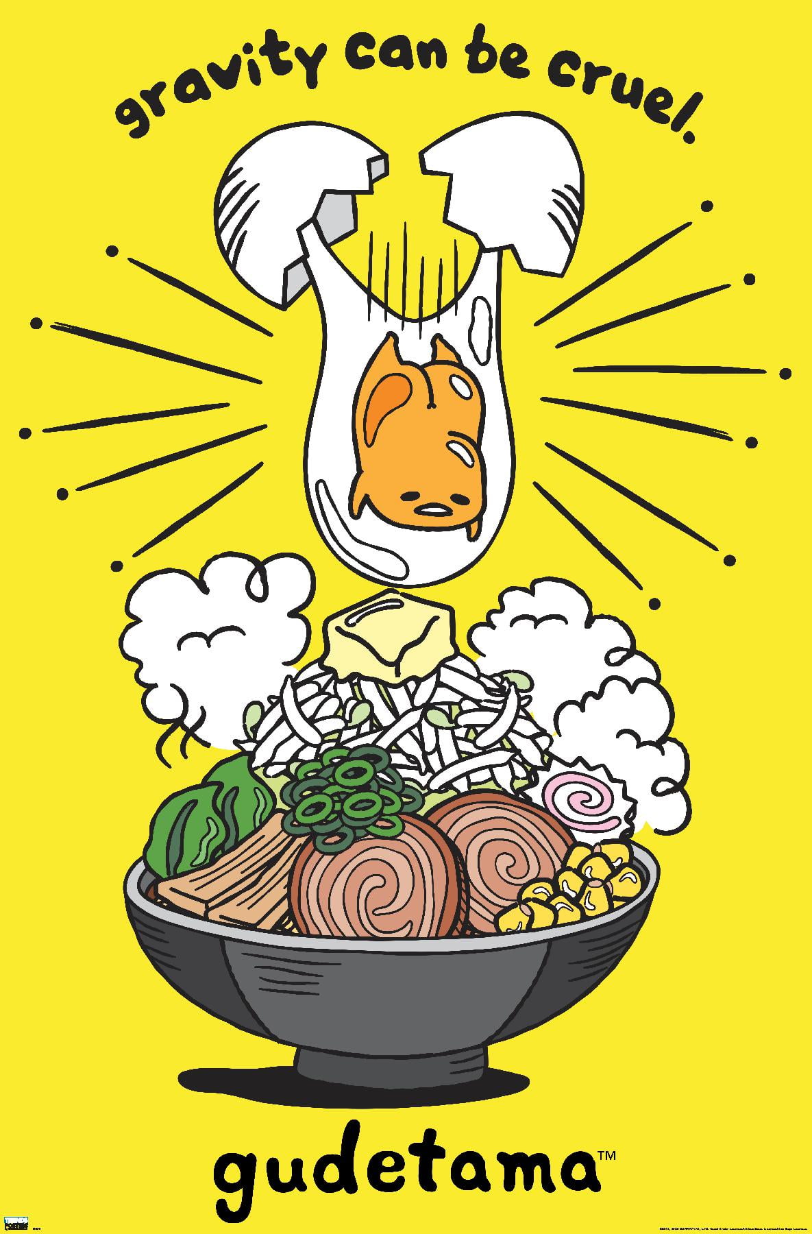 Gudetama - GraVity Wall Poster, 22.375" x 34" - Walmart.com