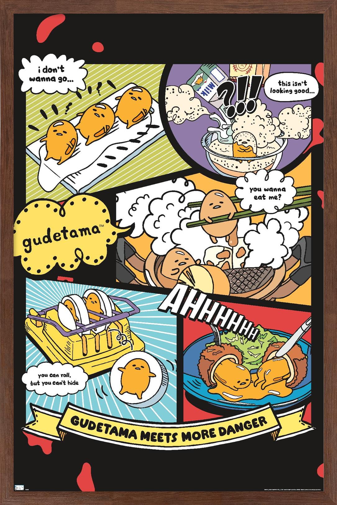 Gudetama - More Danger Wall Poster, 22.375" x 34", Framed - Walmart.com