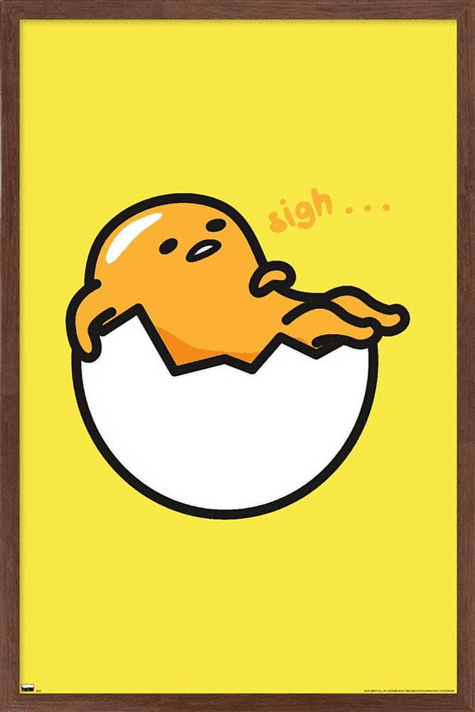 Gudetama - Sigh Wall Poster, 14.725" x 22.375" Framed - Walmart.com