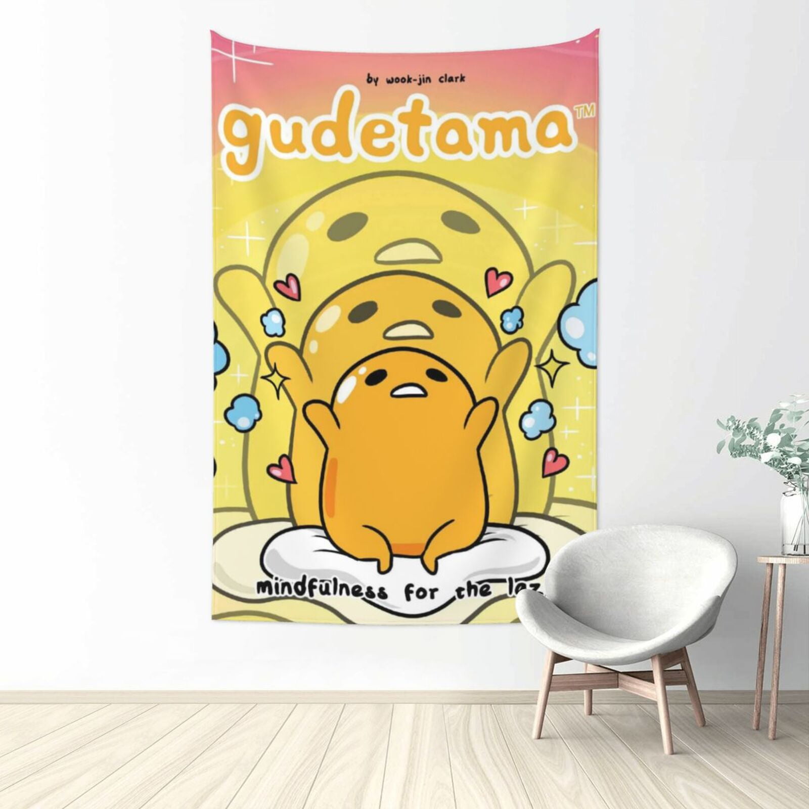 Gudetama Tapestry Wall Hanging Home Decoration Wall Blanket Dormitory ...