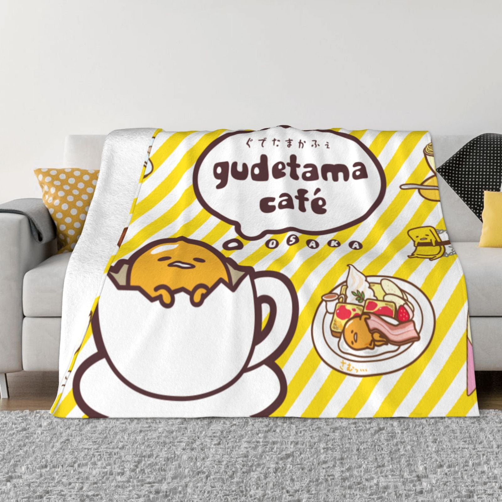 Gudetama Throw Blanket Couch Bed Sofa Soft Lightweight Warm Cozy ...