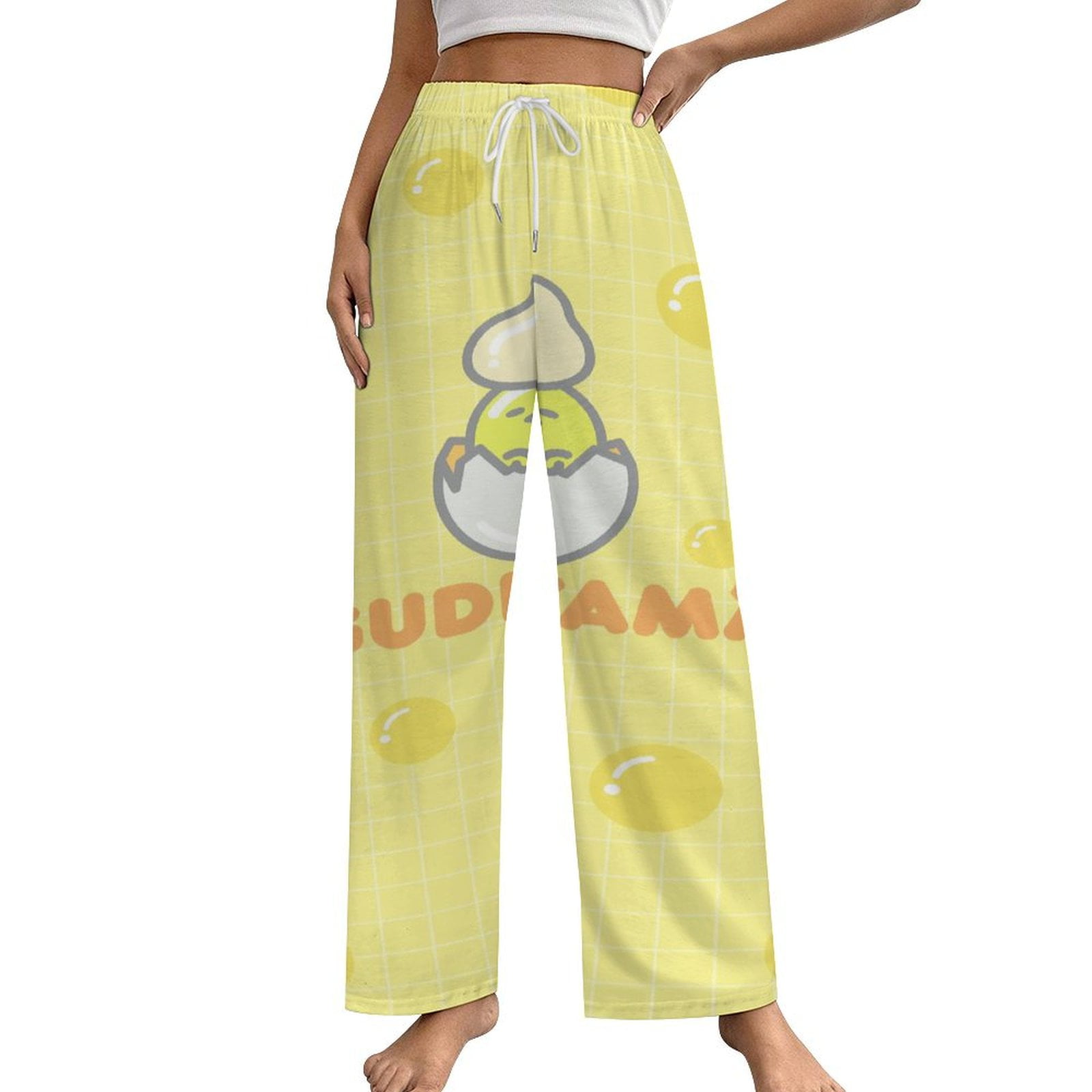 Gudetama Womens Comfy Pajama PJ Pants Lounge Pants Sleepwear Drawstring ...