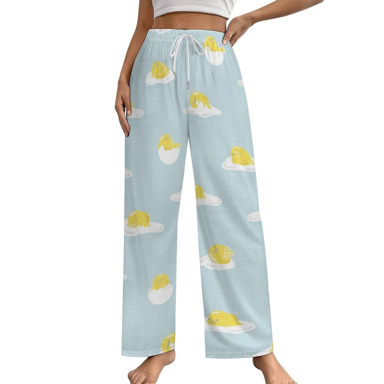 Gudetama Womens Comfy Pajama PJ Pants Lounge Pants Sleepwear Drawstring ...