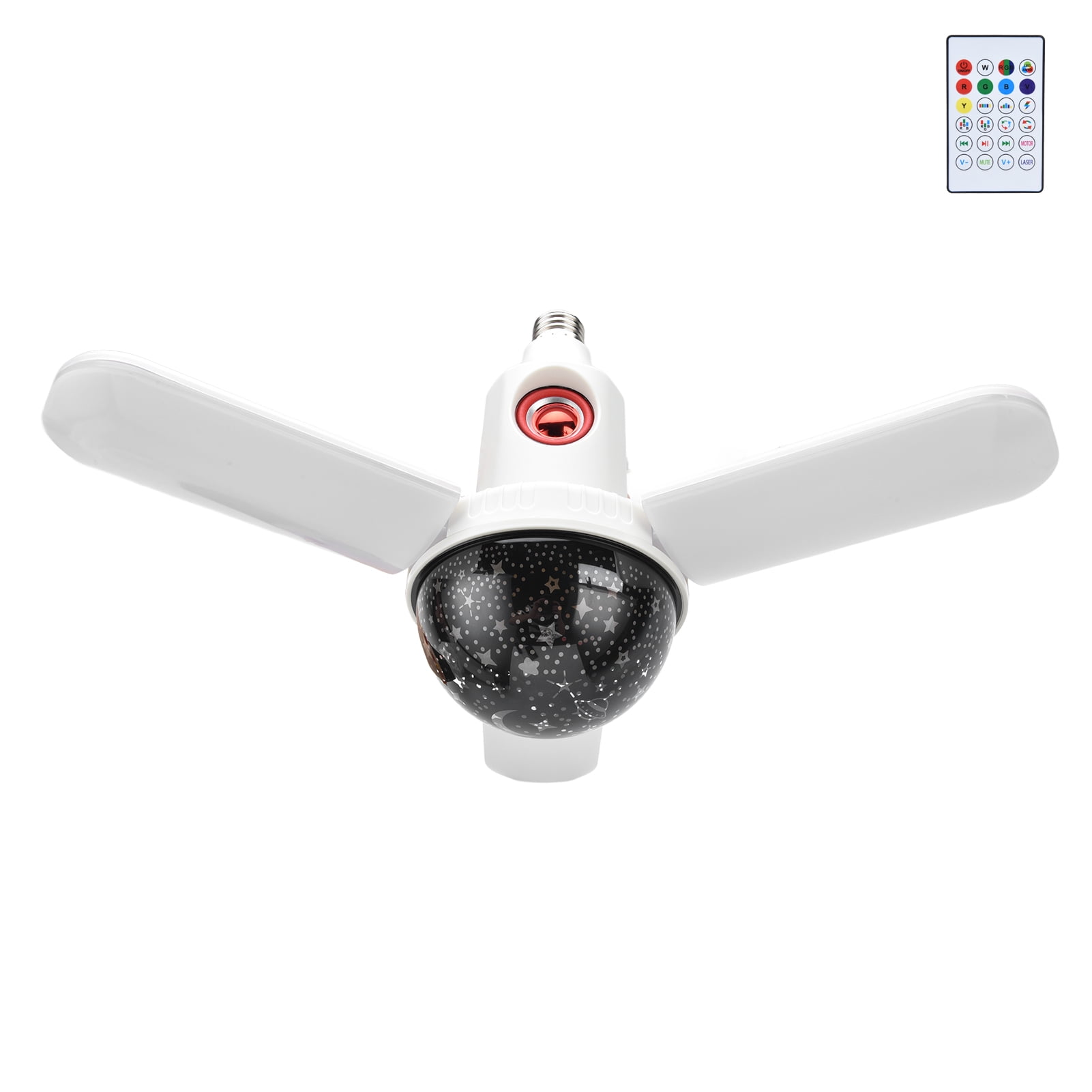 Gueiykk 48W E27 LED Bluetooth Speaker Projection Light Remote Control ...