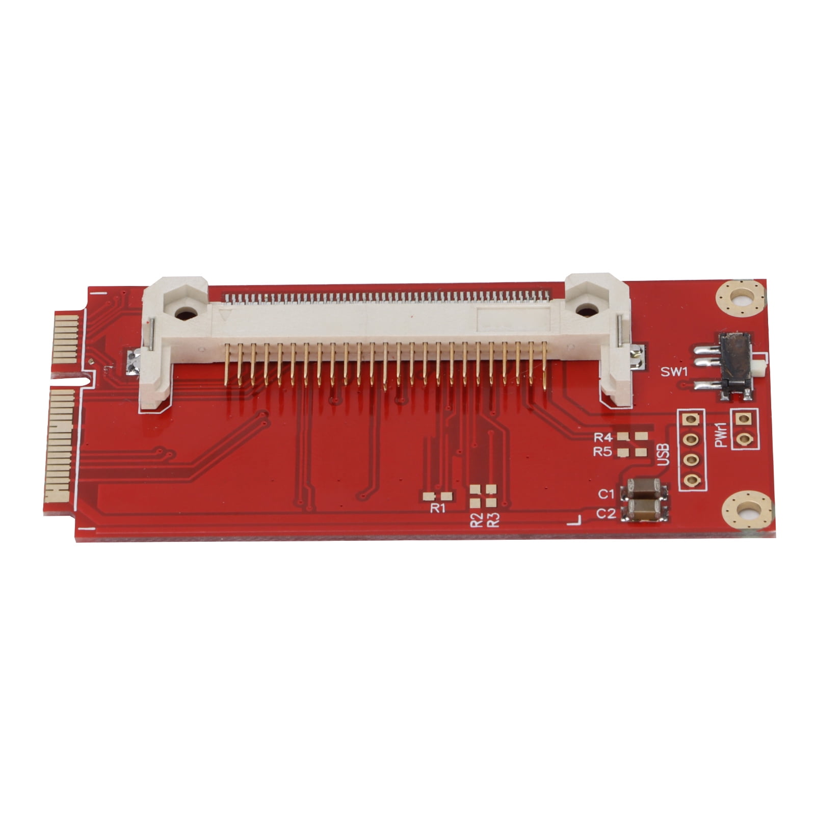 Gueiykk Adapter Card Portable Red Board CF Card to PCI‑E Converter for ...