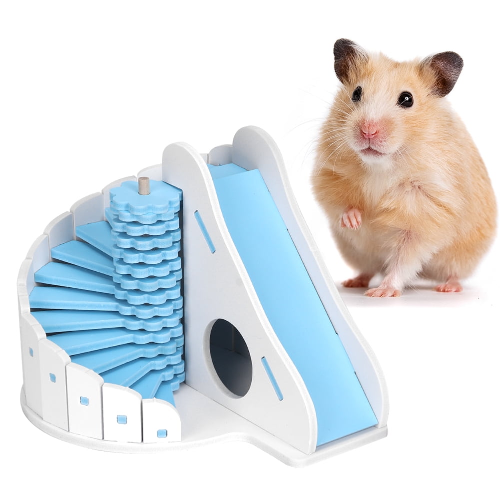 Gueiykk Colorful Hamster Sleeping House Ecological Board with Round ...