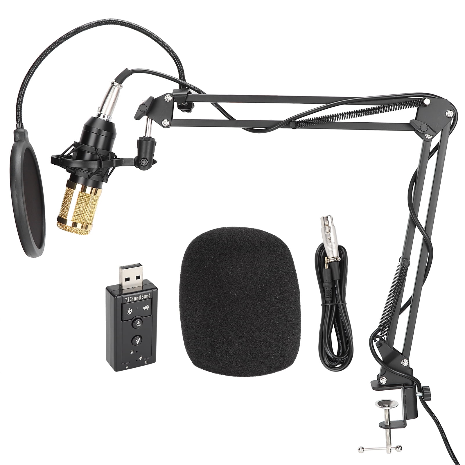 Gueiykk Condenser Microphone Bundle Studio Mic Kit with Pops Filter ...