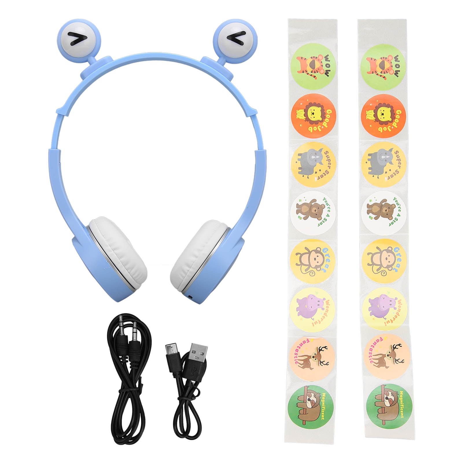 Gueiykk Kids Bluetooth Headphone Foldable HiFi Stereo Cartoon Children ...