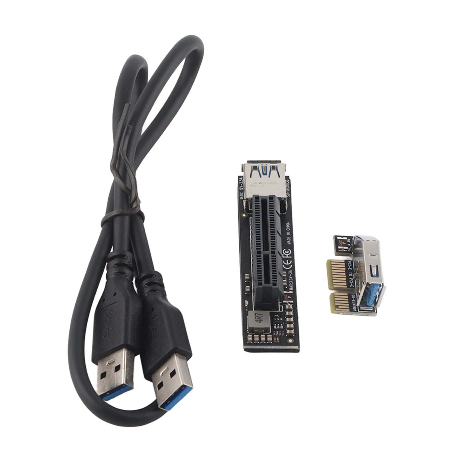 Gueiykk Motherboard Extension Cable PCI‑E X1 Interface PCI‑E4X Transfer ...