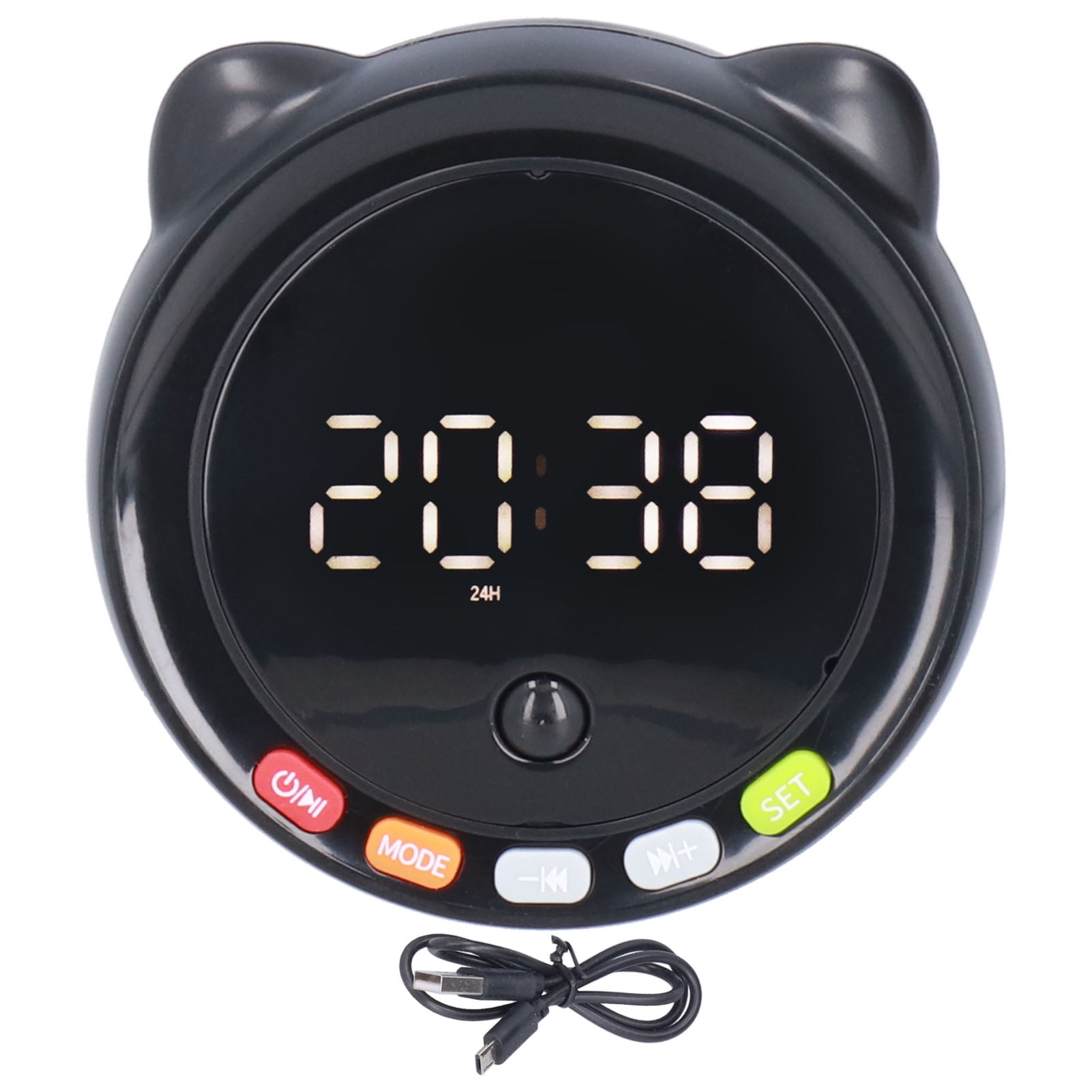 Gueiykk Multifunctional Bluetooth Alarm Clock Speaker Portable Digital ...