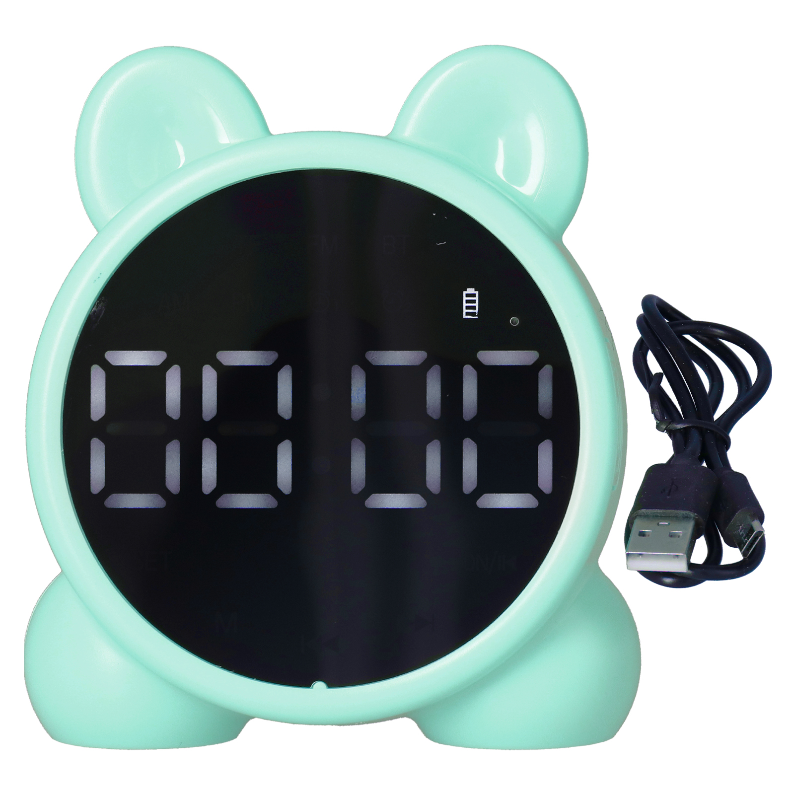 Gueiykk P1 Bluetooth Speaker Alarm Clock Rechargeable Digital Alarm ...