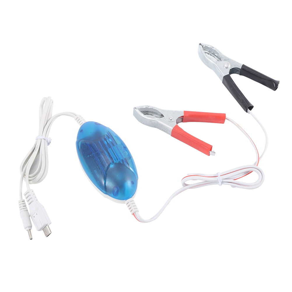 Gueiykk Universal Motorcycle Electromobile Battery Charger Cable Clamps ...