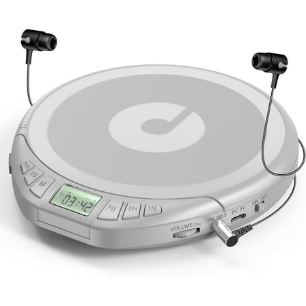 Bluetooth CD Player, Wall Mountable CD Player with Speakers, CD Player ...