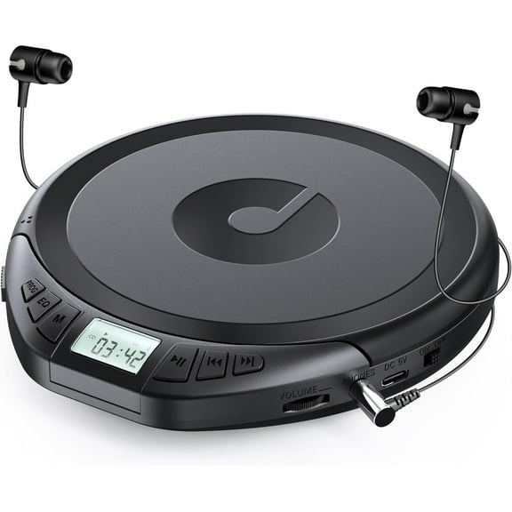 Portable Electric CD Player with AM-FM Stereo, Radio Cassette Combo ...