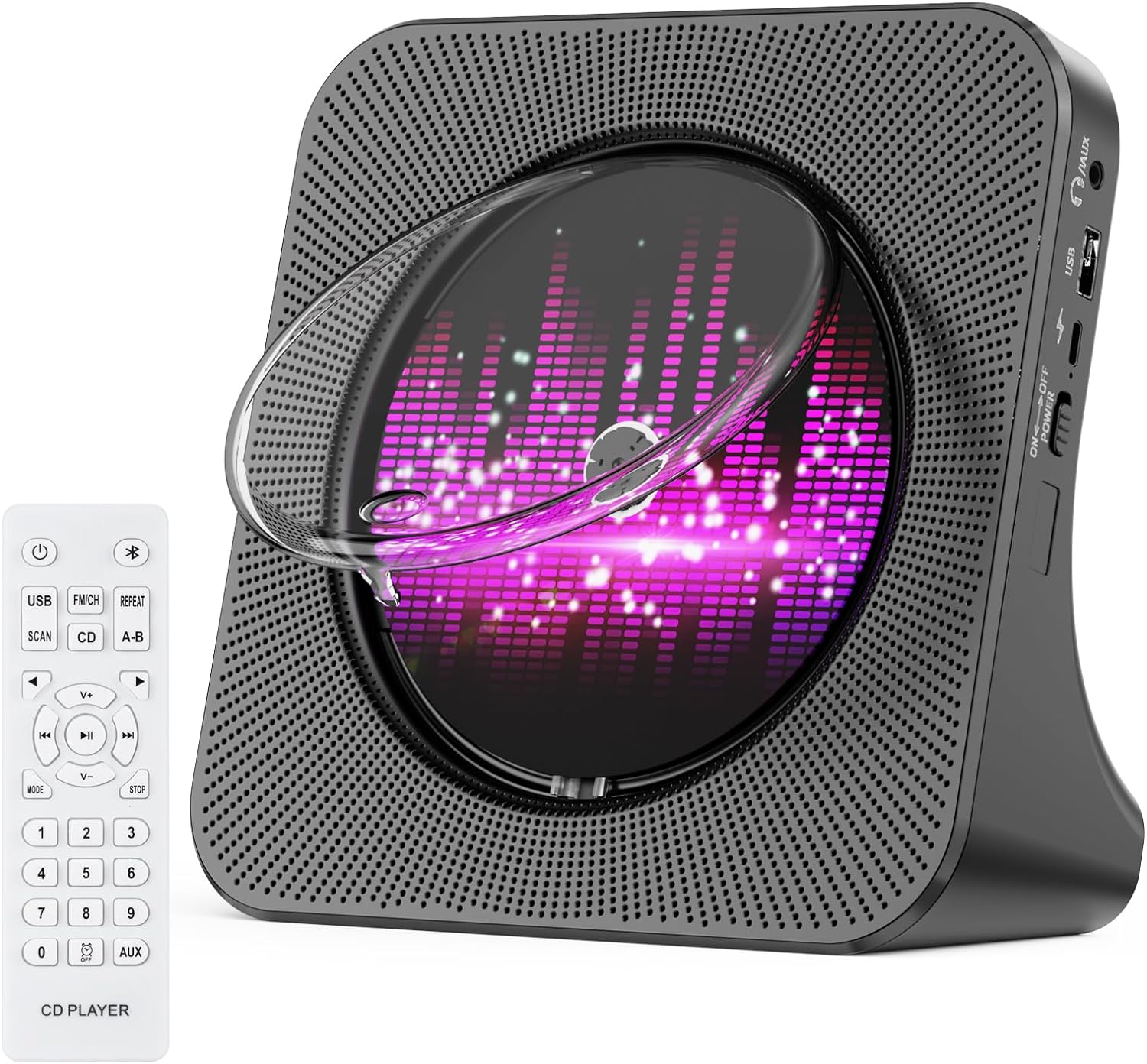 onn. 100W CD Stereo with USB & Bluetooth Connectivity - Walmart.com