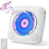 Gueray Portable Bluetooth CD Player with FM Radio USB AUX Wall Desk ...