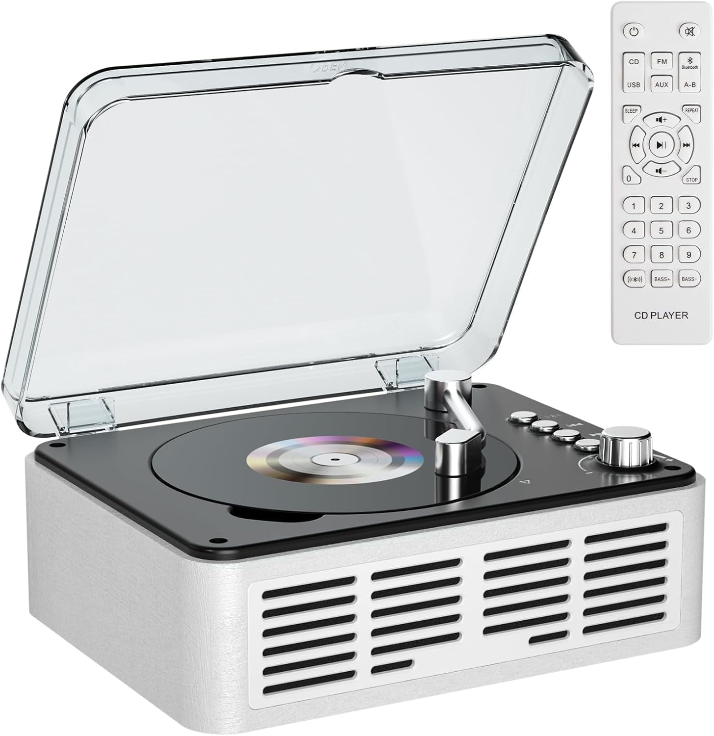 Gueray Vintage CD Player with Speakers: HiFi Stereo Sound Vintage CD ...