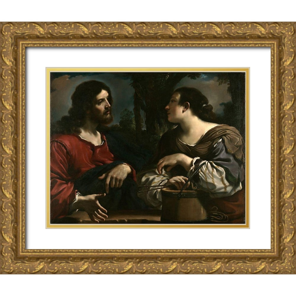 Guercino 32x26 Gold Ornate Wood Framed with Double Matting Museum Art ...