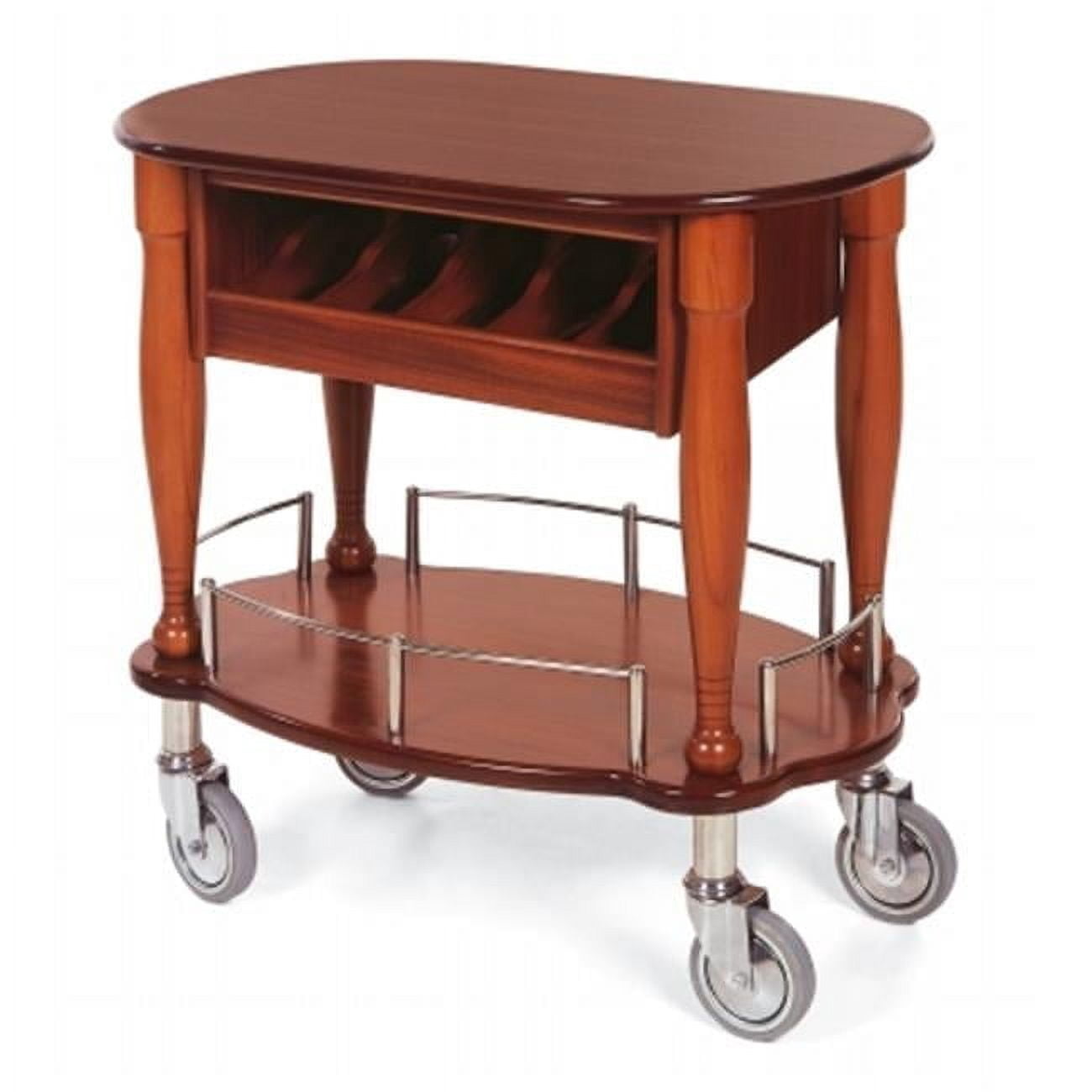 Gueridon Cart with Cutlery Compartment - Bordeaux - Walmart.com