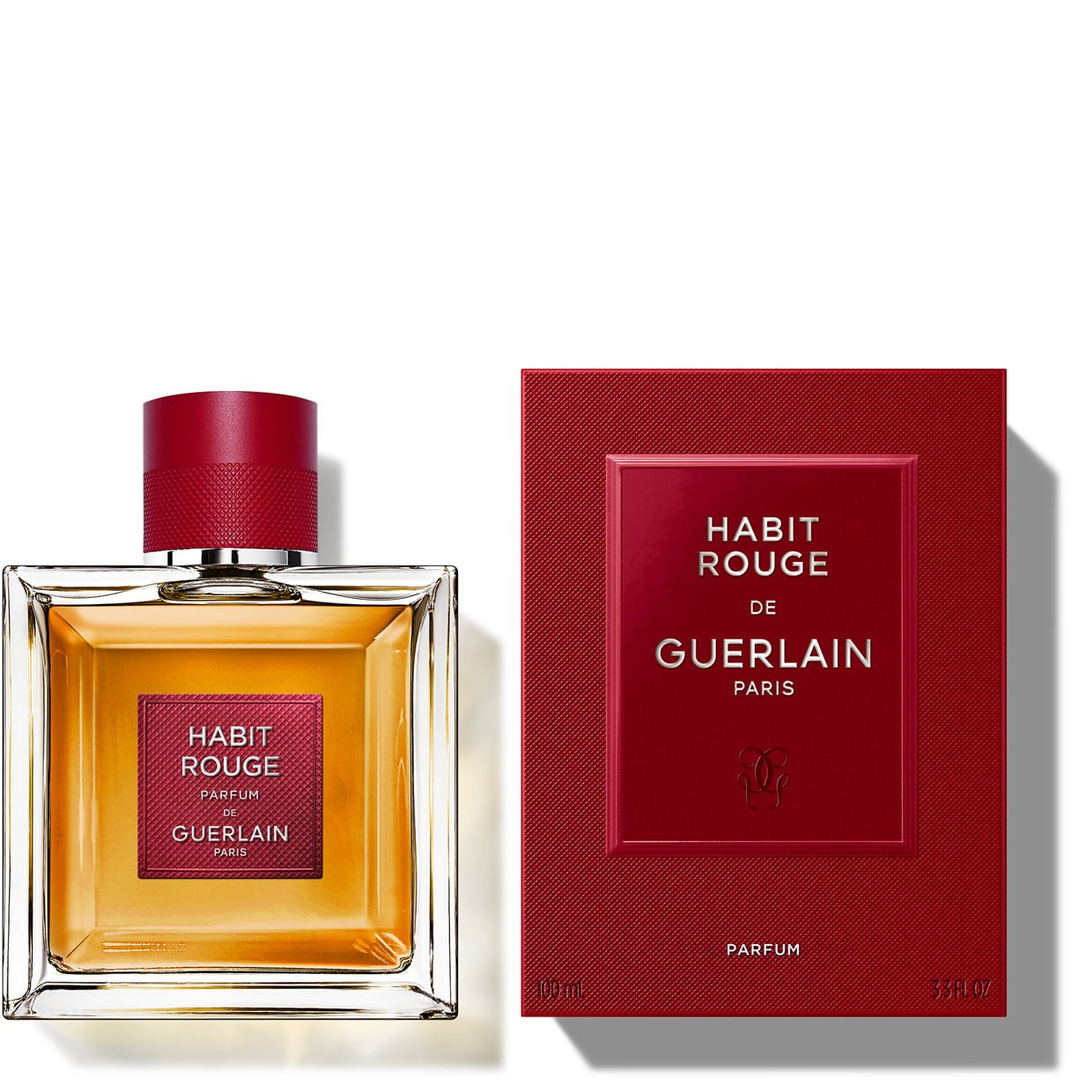 Guerlain's Habit Rouge Men's Parfum, Seductive Amber Notes, 3.3 fl. oz ...