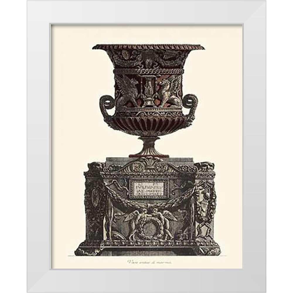 Guerra 12x14 White Modern Wood Framed Museum Art Print Titled - Vaso ...