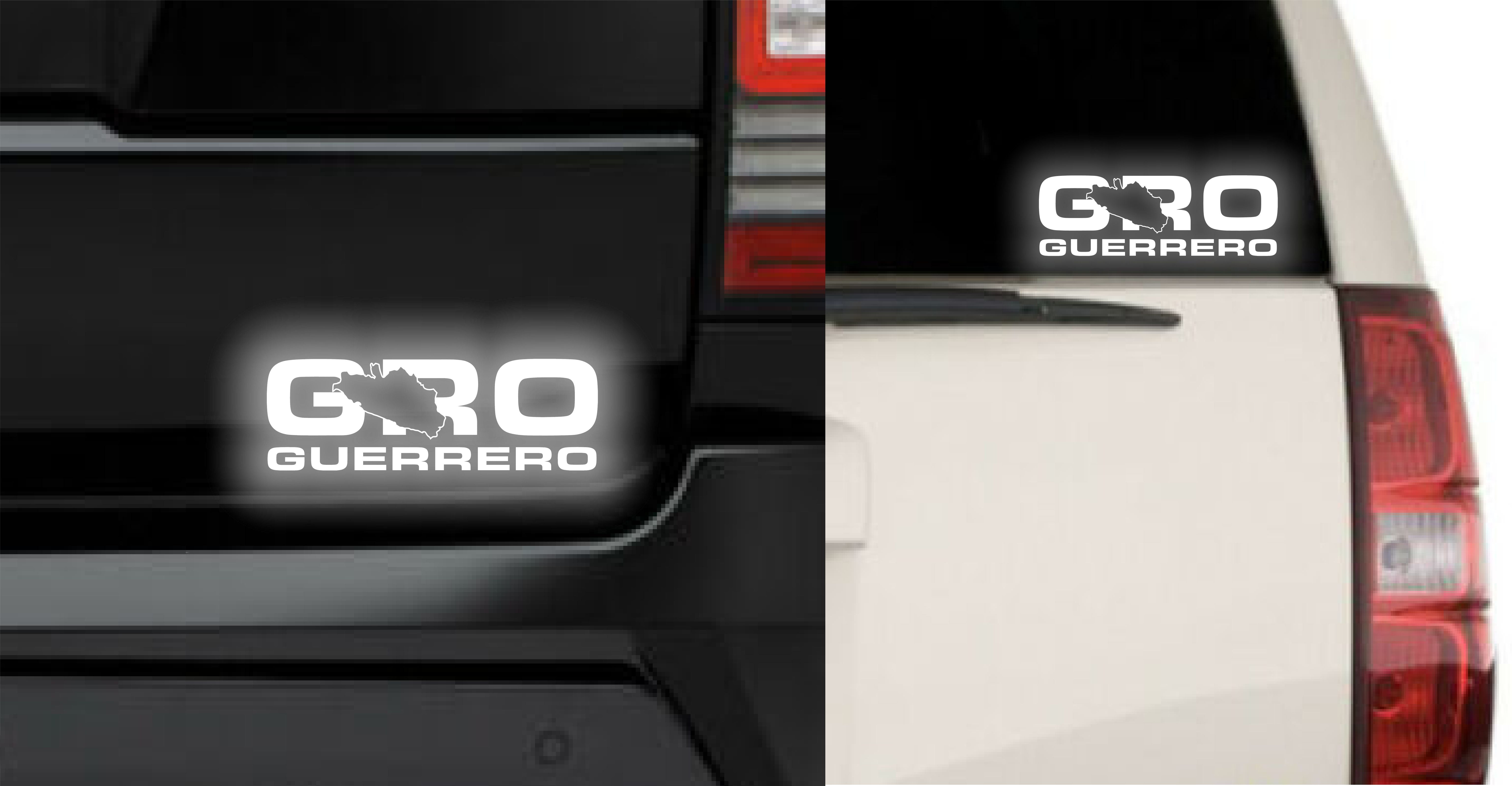 Guerrero GUE Mexico Reflective Sticker Decal - Walmart.com